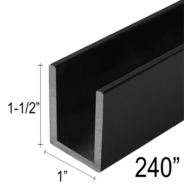 [CU] Commercial U Channel - 1 X 1-1/2" (240") (BS, MBL, SA) – Grey Goat ...