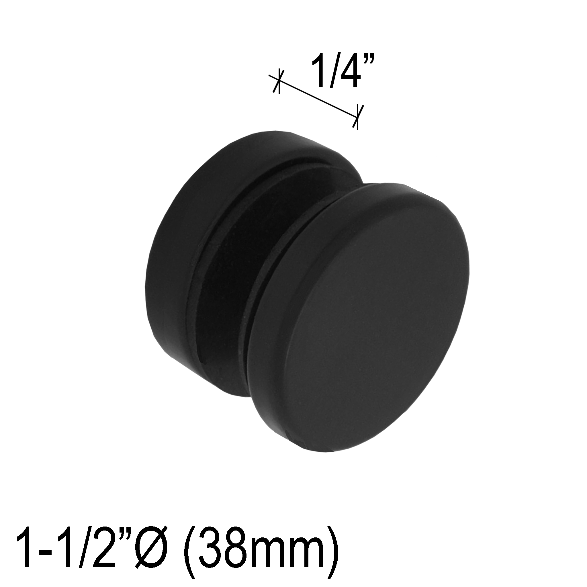 Standoffs - Solid Round - 1-1/2" Ø (38mm) – Grey Goat Hardware