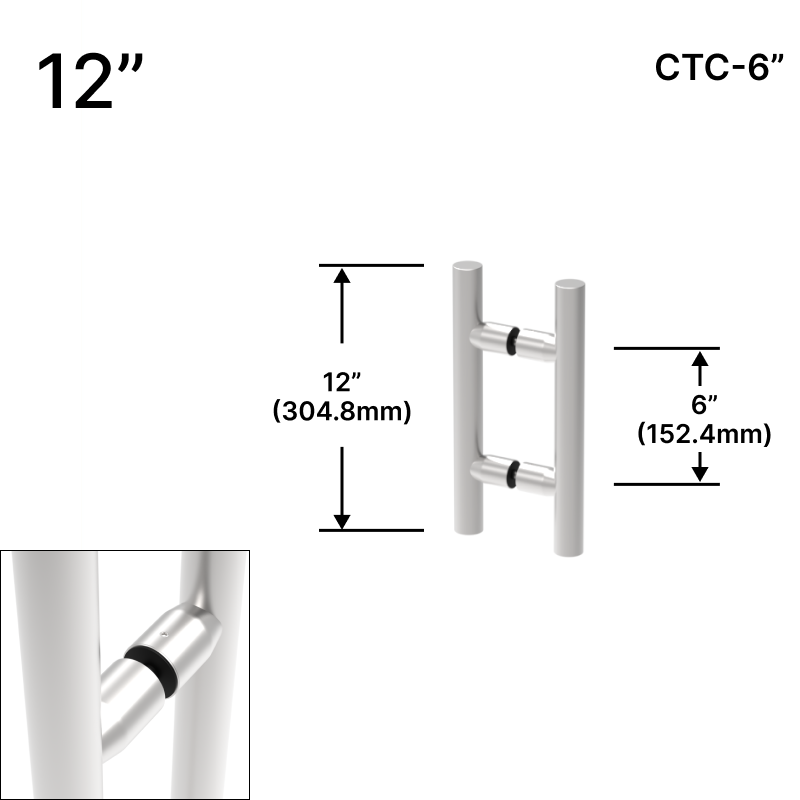 [LP12] Ladder Pull - 12" (6" CTC) - B2B – Grey Goat Hardware