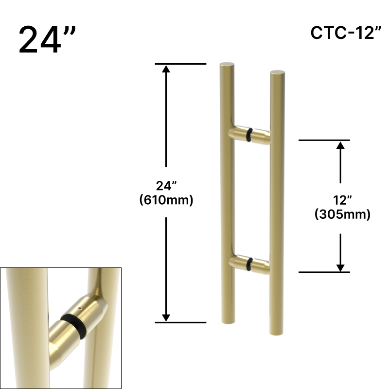 [LP24] Ladder Pull - 24" (12" CTC) - B2B – Grey Goat Hardware