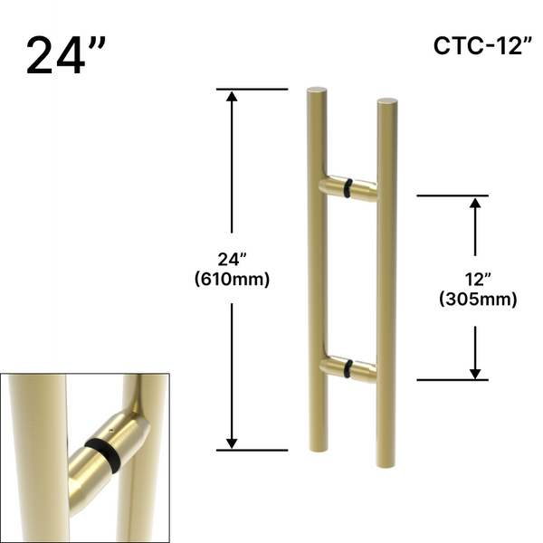 [LP24] Ladder Pull - 24" (12" CTC) - B2B – Grey Goat Hardware