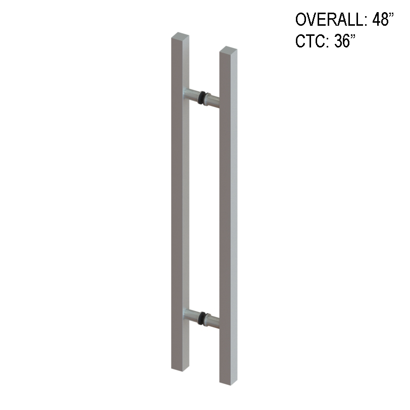 [SQRLP48] Ladder Pull - 48" (36" CTC) -sqaure - Back To Back – Grey ...