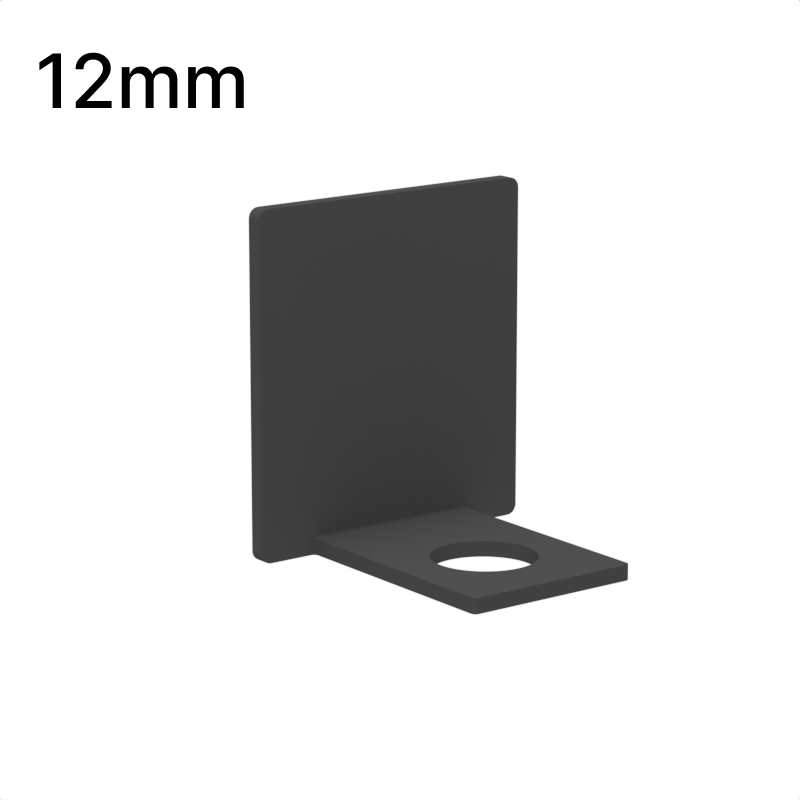 [UCEND12] Shower U-Channel - 12mm Glass - End Caps – Grey Goat Hardware