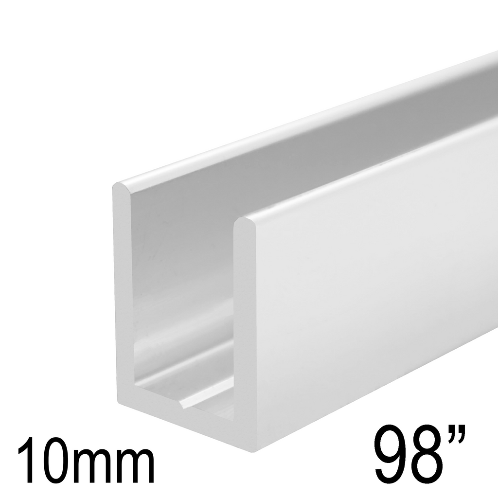 [UC9810] Shower U-Channel - 10mm Glass (98") – Grey Goat Hardware