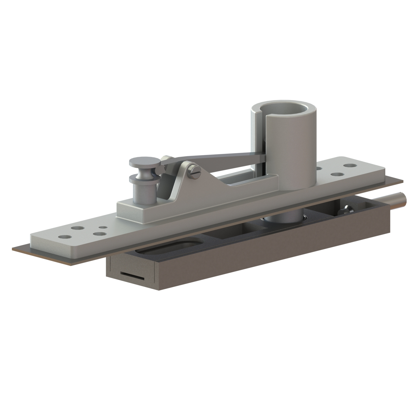 DLUX 4" Door Rail - Top Pivot – Grey Goat Hardware