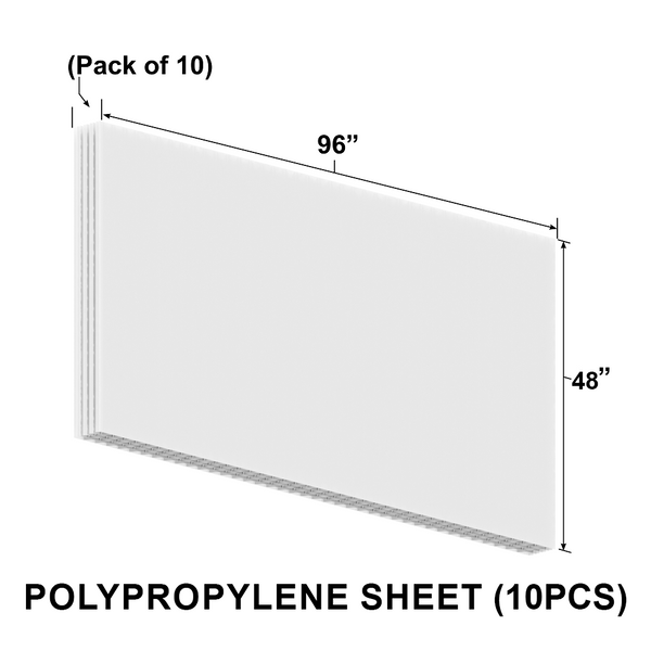 [TEMPSHEET] Templating Sheet - Polypropylene Corrugated Plastic - 96" – Grey Goat Hardware