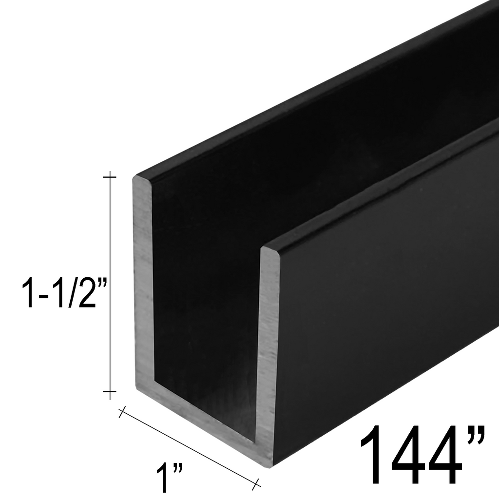 [CU1X1.5] Commercial U-Channel - 1 X 1-1/2" (144") – Grey Goat Hardware