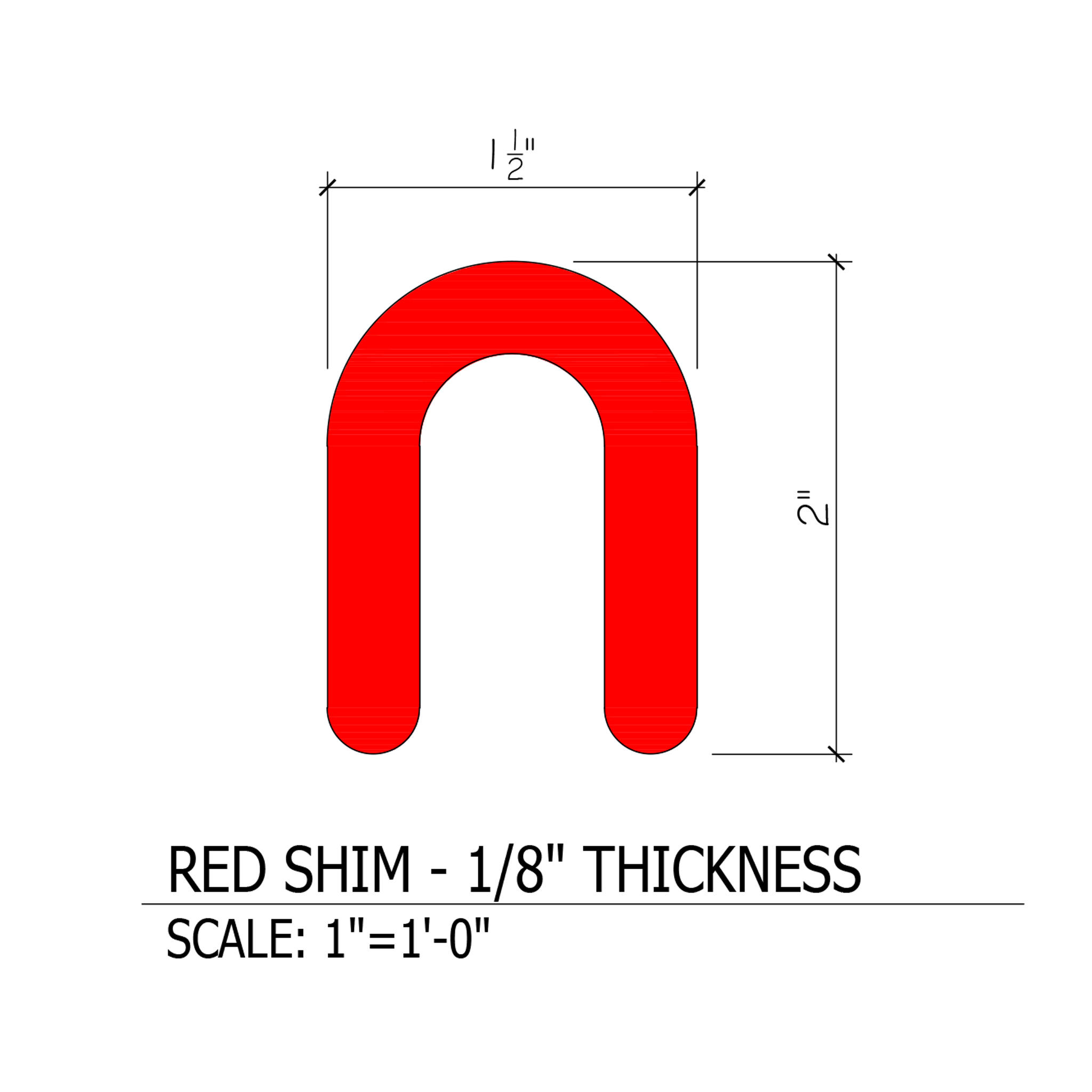 Horseshoe Shims – Grey Goat Hardware