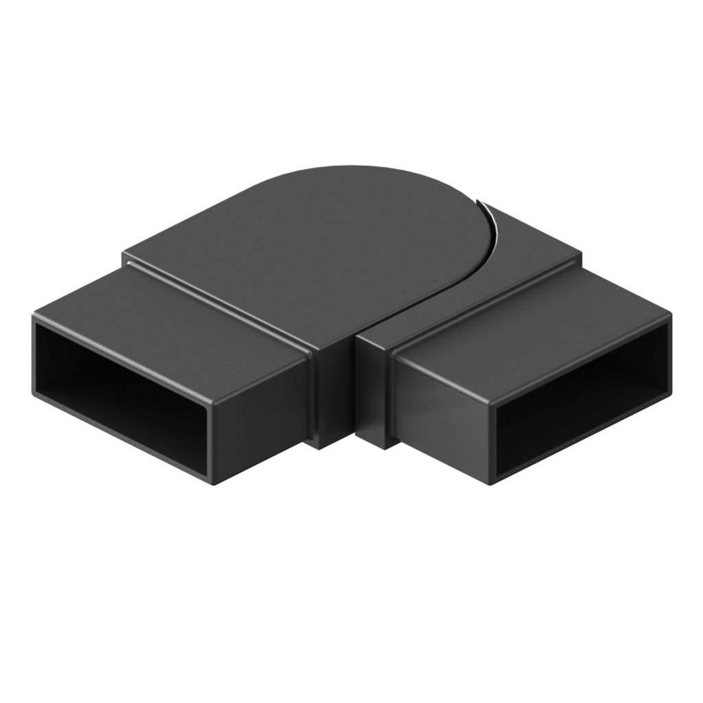 [E2X1ADJH] Handrail - Elbow for 2X1" Square Handrail - Adj. Horizontal ...