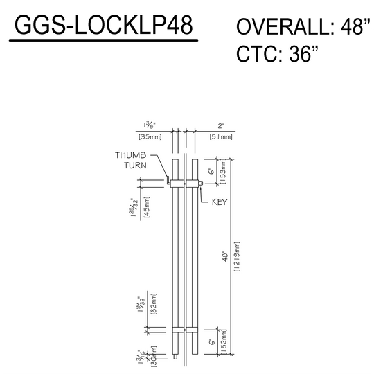 Ladder Pulls - ADA Locking – Grey Goat Hardware