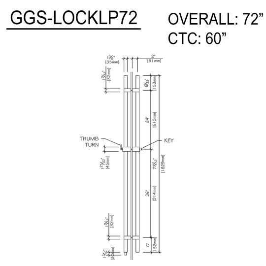 Ladder Pulls - ADA Locking – Grey Goat Hardware