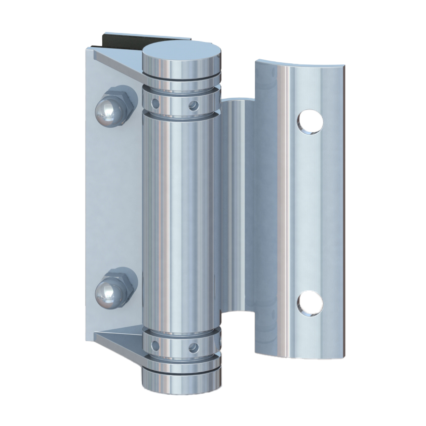 [HDIVE90R] Pool Fence Hardware - Hinge - Glass to Round Post – Grey ...