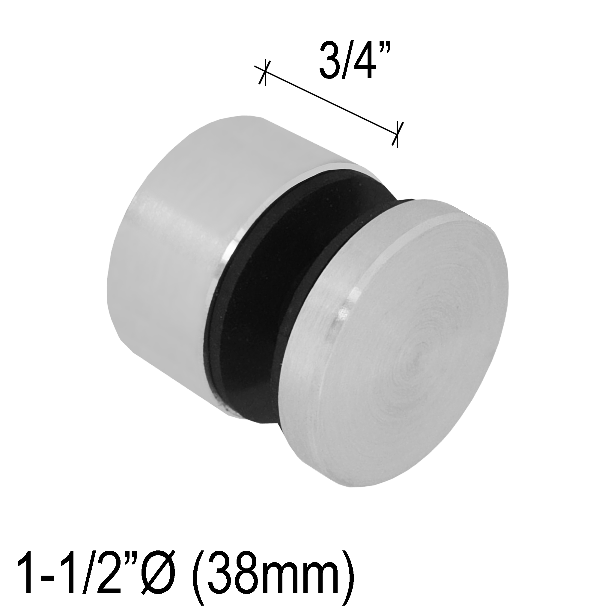 Standoffs - Solid Round - 1-1/2" Ø (38mm) – Grey Goat Hardware