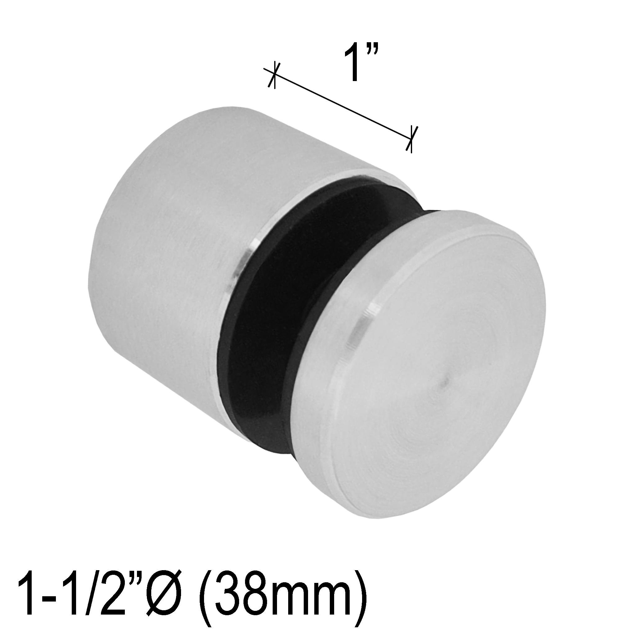 Standoffs - Solid Round - 1-1/2" Ø (38mm) – Grey Goat Hardware