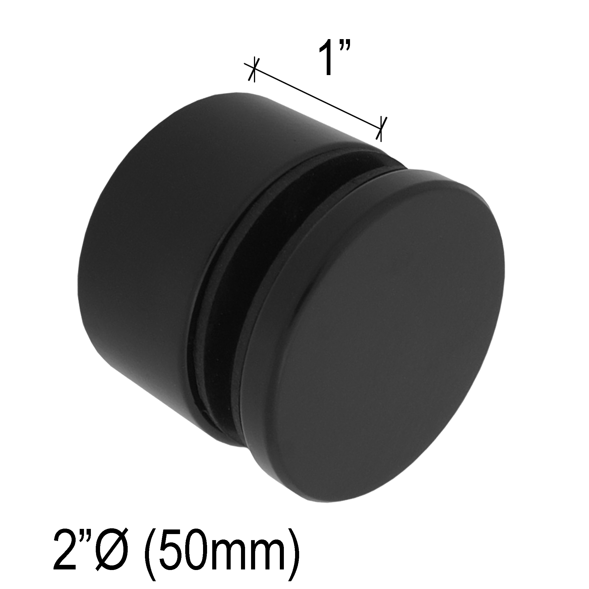 Standoffs - Solid Round - 2" (50mm) Diameter – Grey Goat Hardware