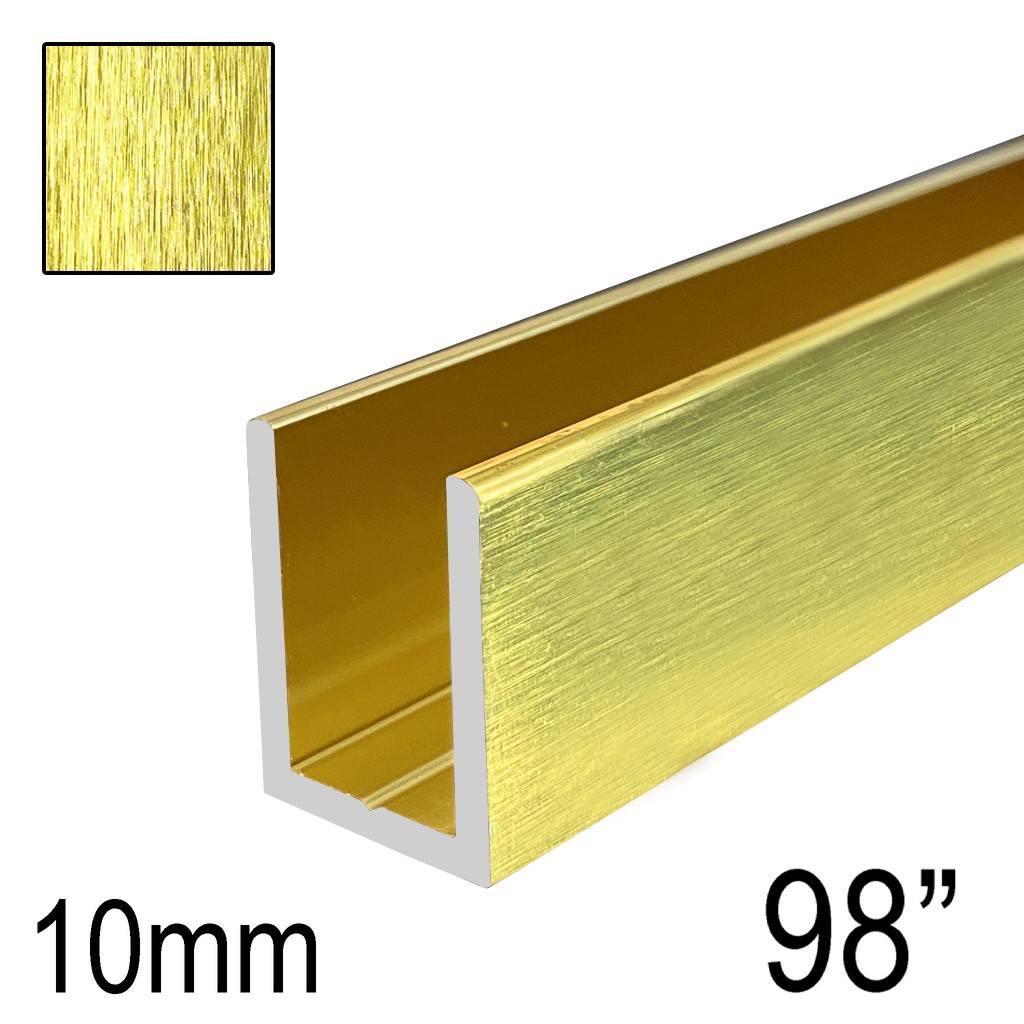 [UC9810] Shower U-Channel - 10mm Glass (98") – Grey Goat Hardware