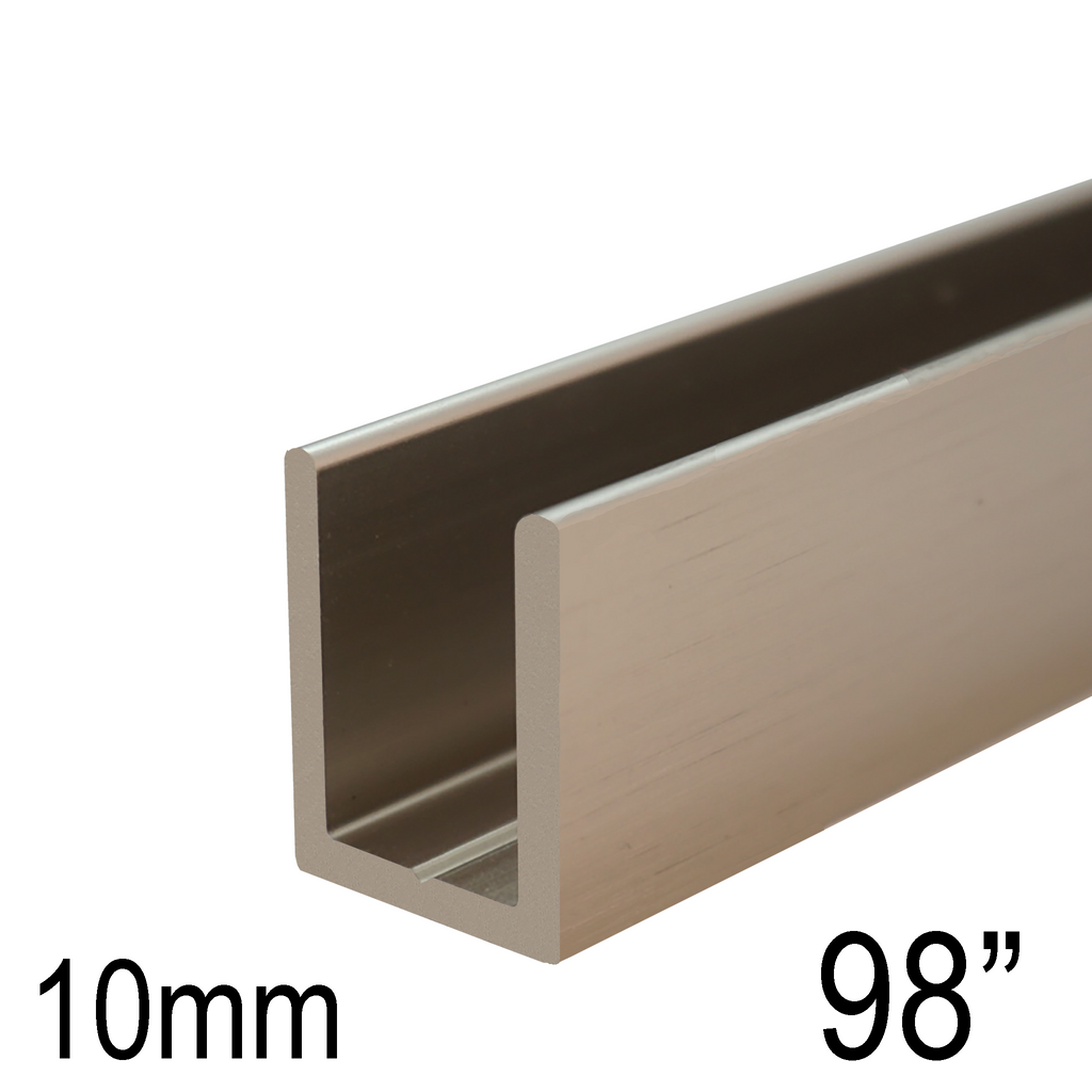 [UC9810] Shower U-Channel - 10mm Glass (98") – Grey Goat Hardware