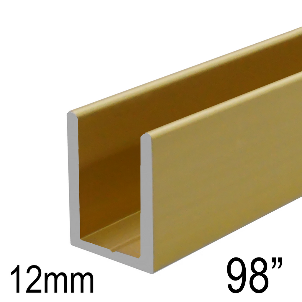 [UC9812] Shower U-Channel - 12mm Glass (98") – Grey Goat Hardware