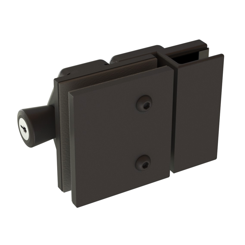 [LDIVE180] Pool Fence Hardware - Latches With Lock - 180° Glass to Gla ...