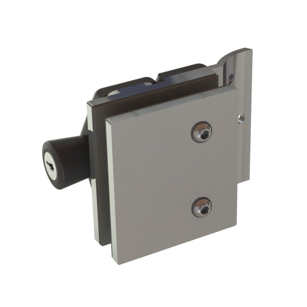 [LDIVE90R] Pool Fence Hardware - Latches With Lock - Glass to Round Po ...